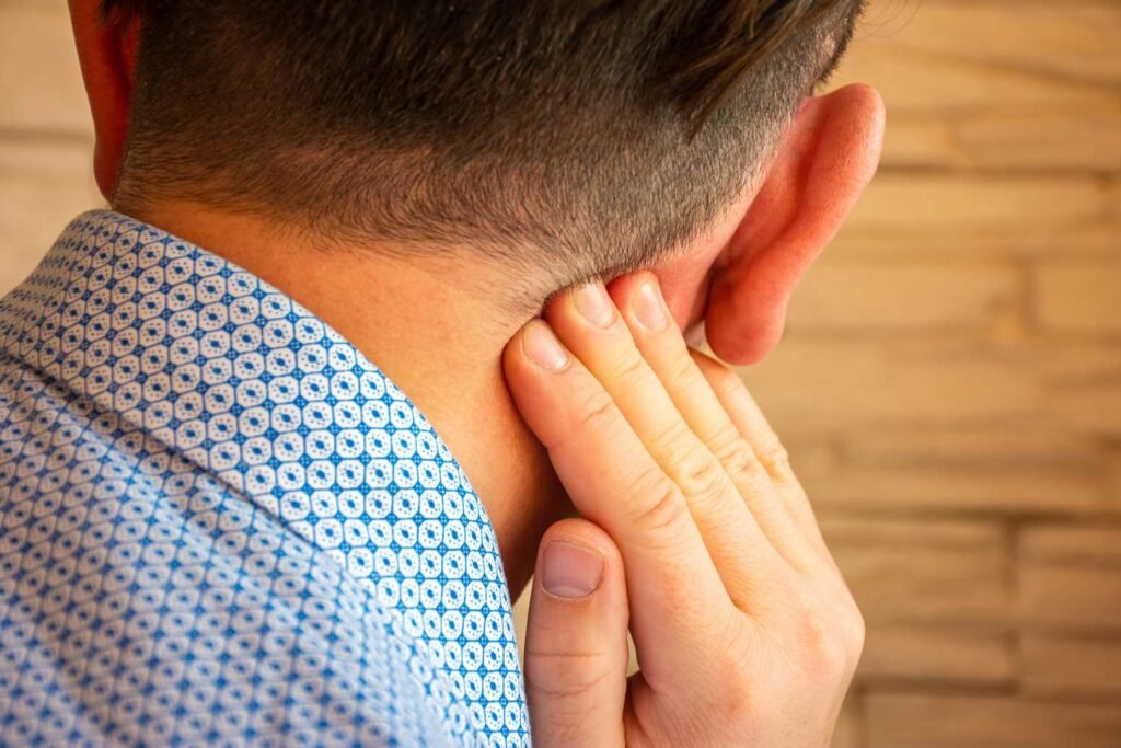 If you get a lump on your neck, back or behind your ear, it means that ...